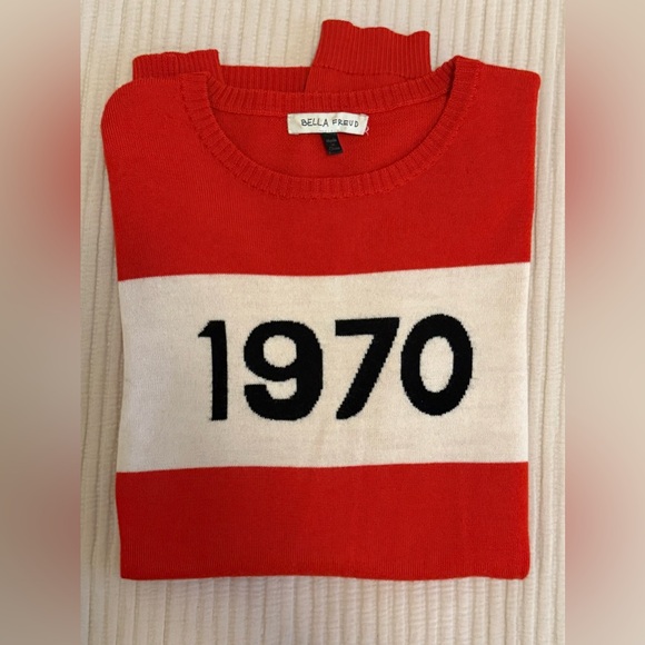 Bella Freud | Sweaters | Bella Freud Red And White 97 Sweater | Poshmark